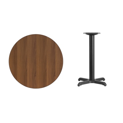 30 Inch Round Bar Height Table Set with Round Base | Office Furniture ...