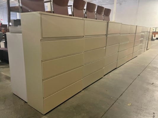 Putty 5-Drawer Metal Lateral Files | Atlanta Office Liquidators ...