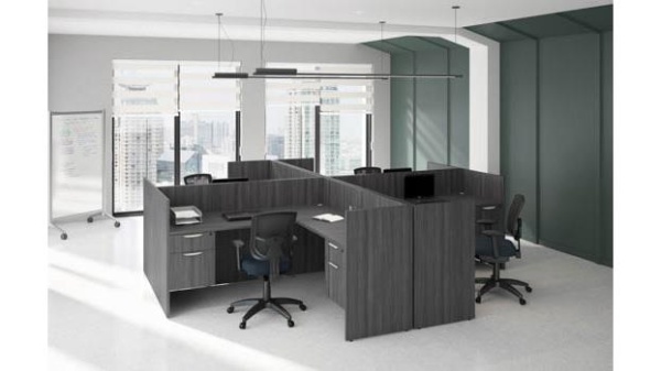 4 Person Workstation | Atlanta Office Liquidators | Atlanta Office ...